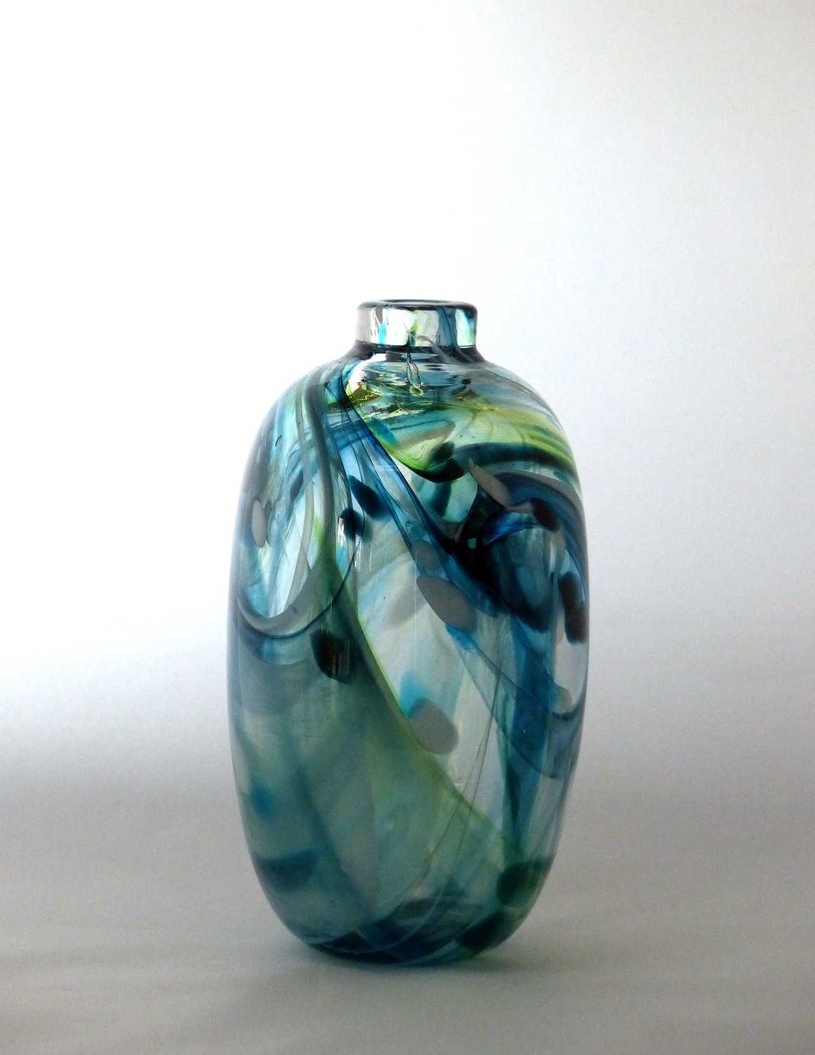 Bullet Lagoon Vase Sanders And Wallace Glassblowing Company